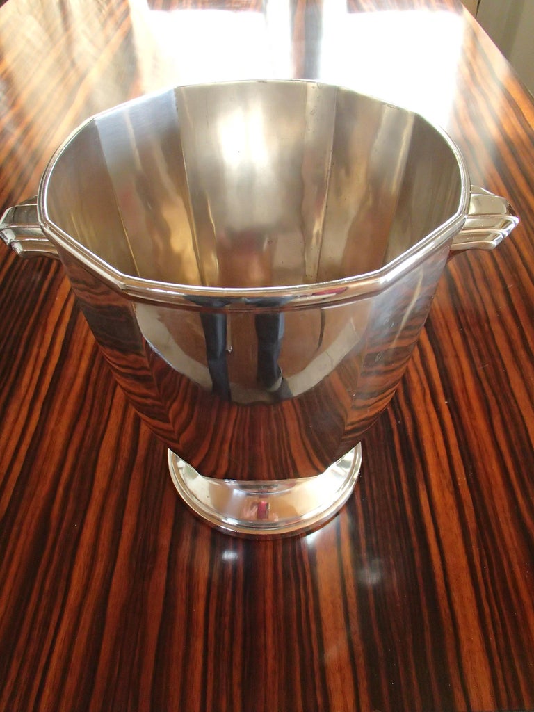 Art Deco 6 Pieces Silver Plated Serving Set For Sale at 1stDibs