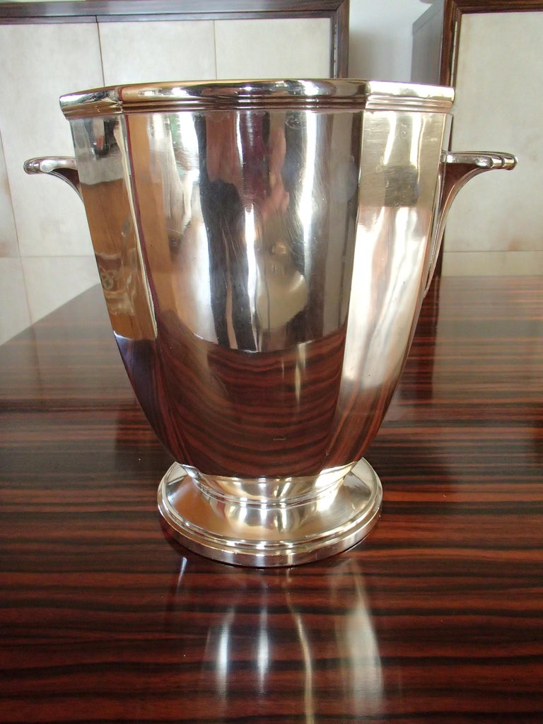 Art Deco 6 Pieces Silver Plated Serving Set For Sale at 1stDibs