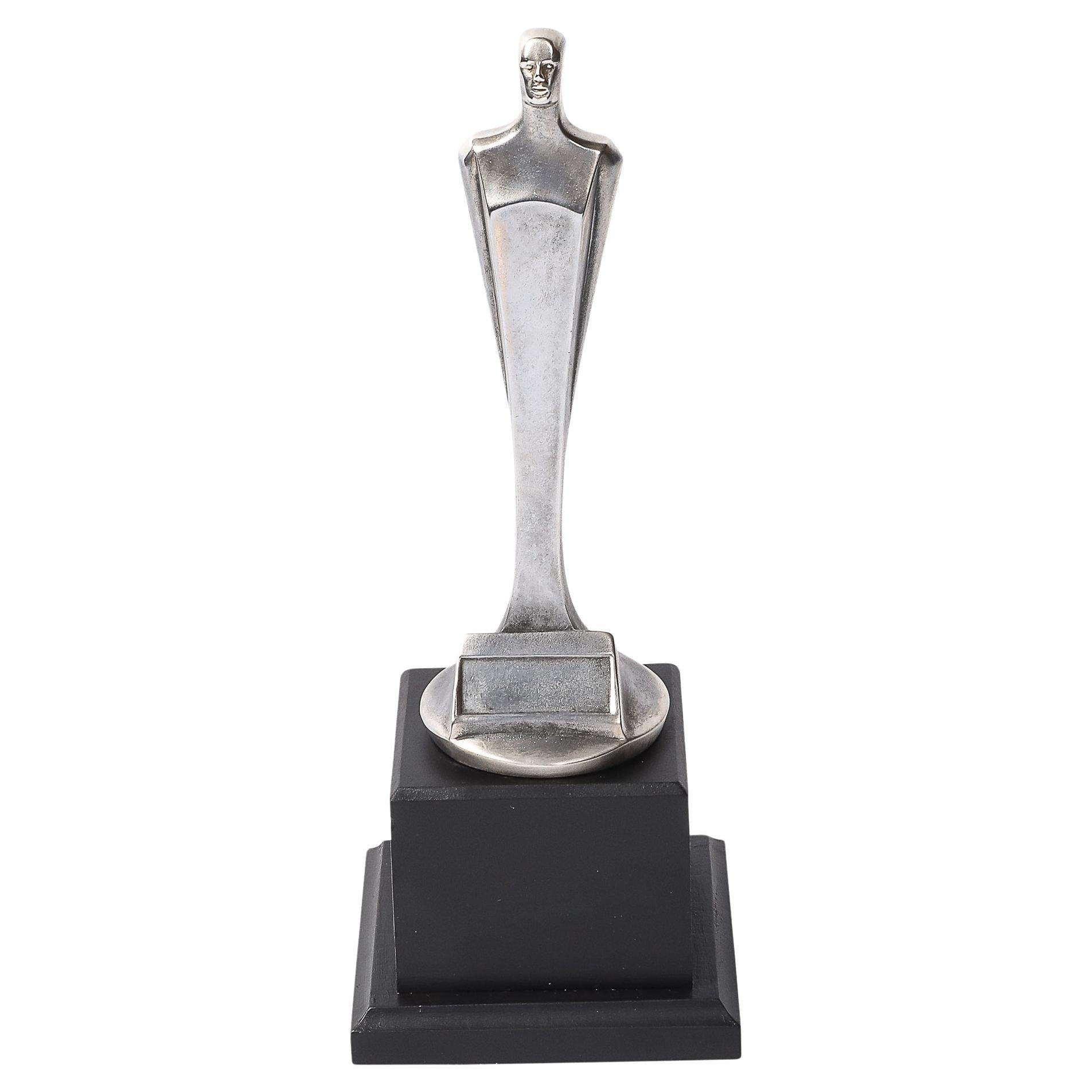 Art Deco Academy Award Prototype Oscar Sculpture signed E. W. Lane For ...