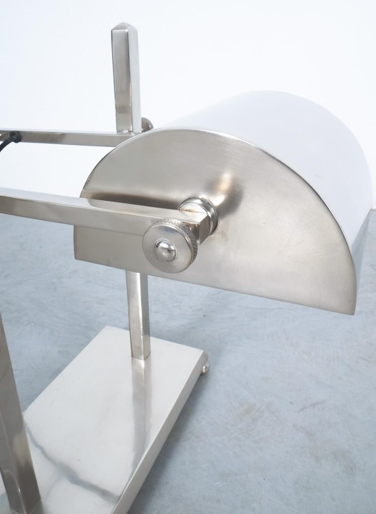 Art Deco Adjustable Counterweight Table Lamp Brass Nickel, France ...