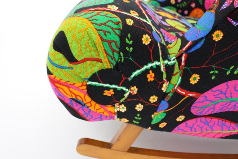 Josef Frank Adolf Loos Multicolored Wood Art Deco Era Vintage Rocking ...