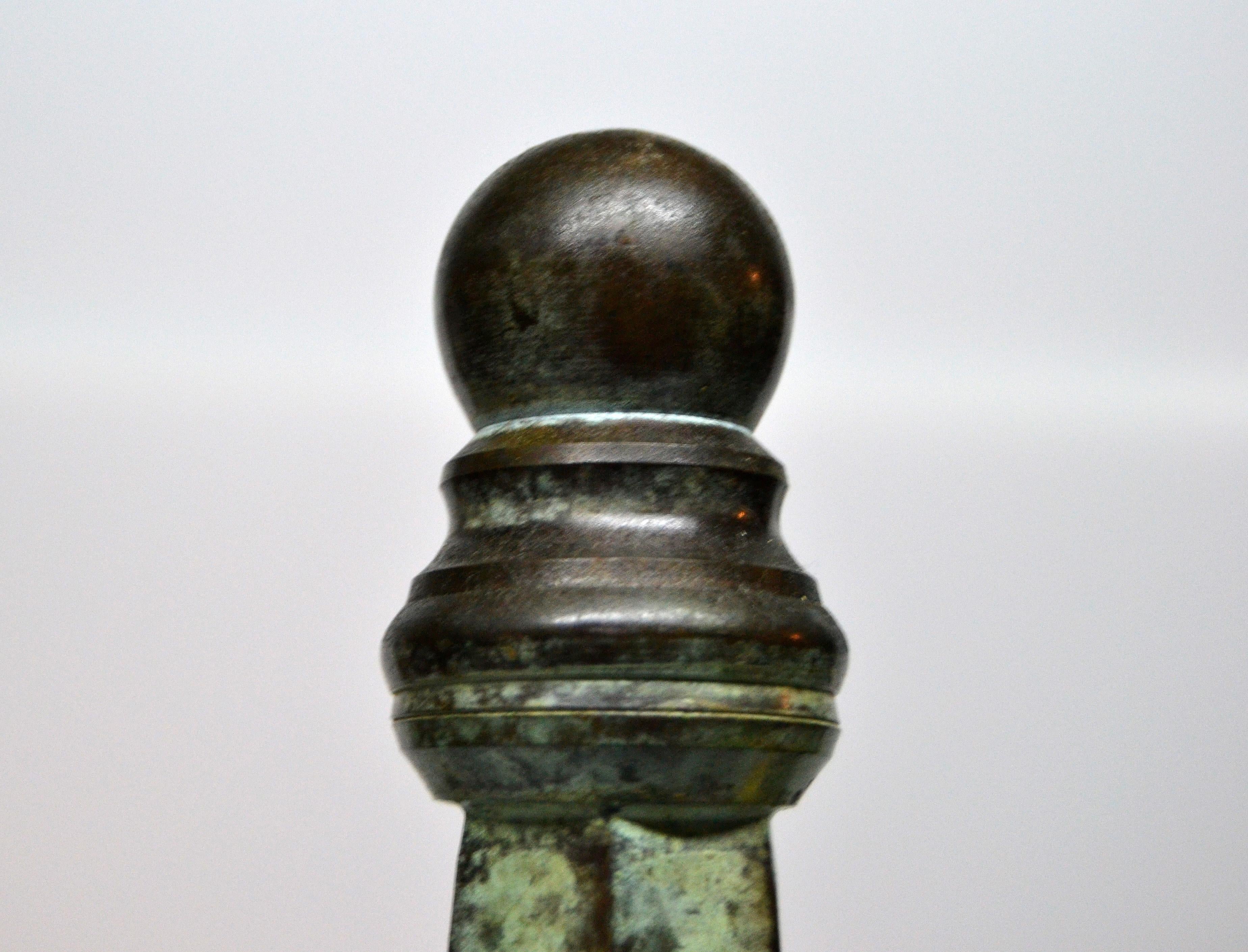 Art Deco Aged Bronze Obelisks For Sale at 1stDibs