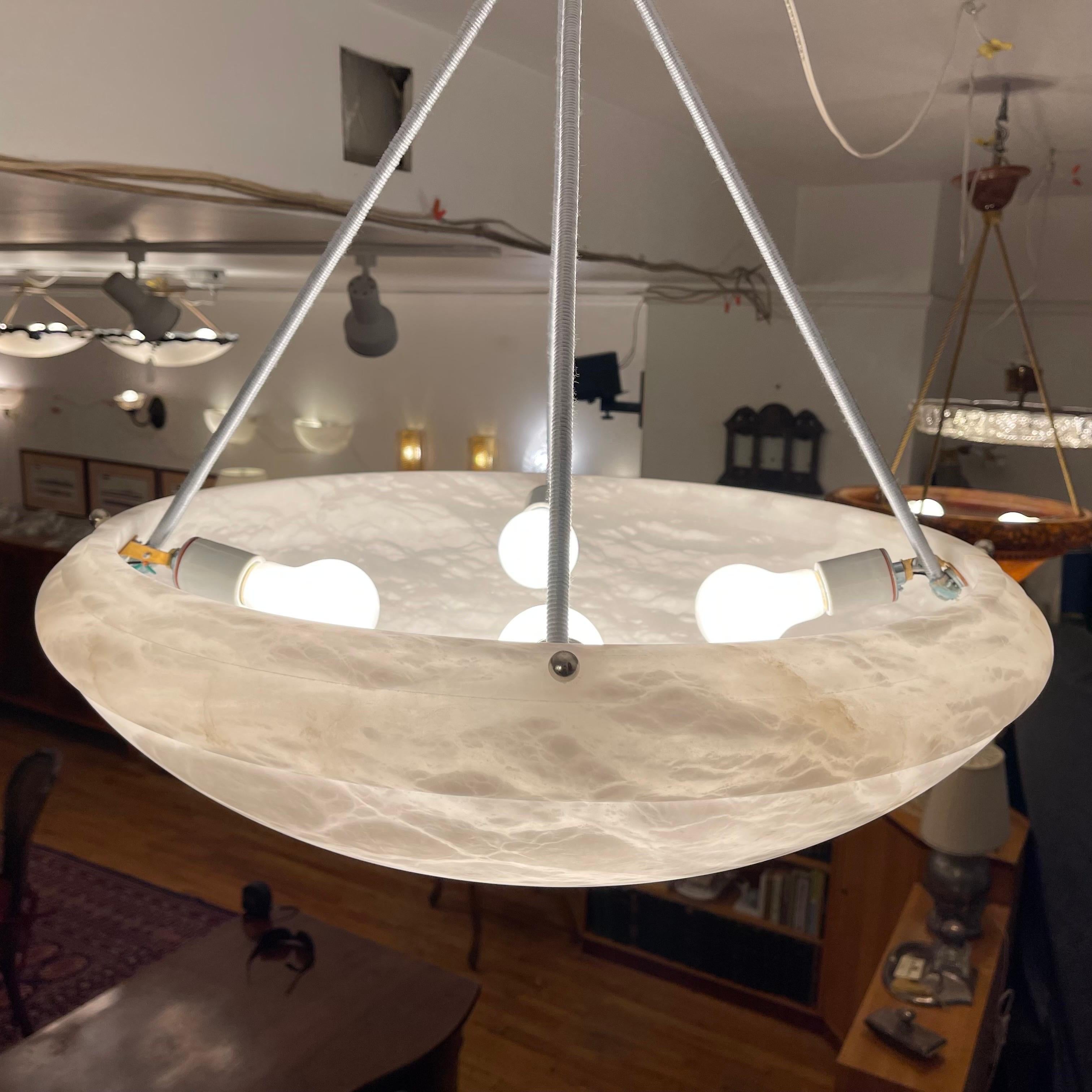 Art Deco Alabaster Light Fixture at 1stDibs | art deco alabaster ...