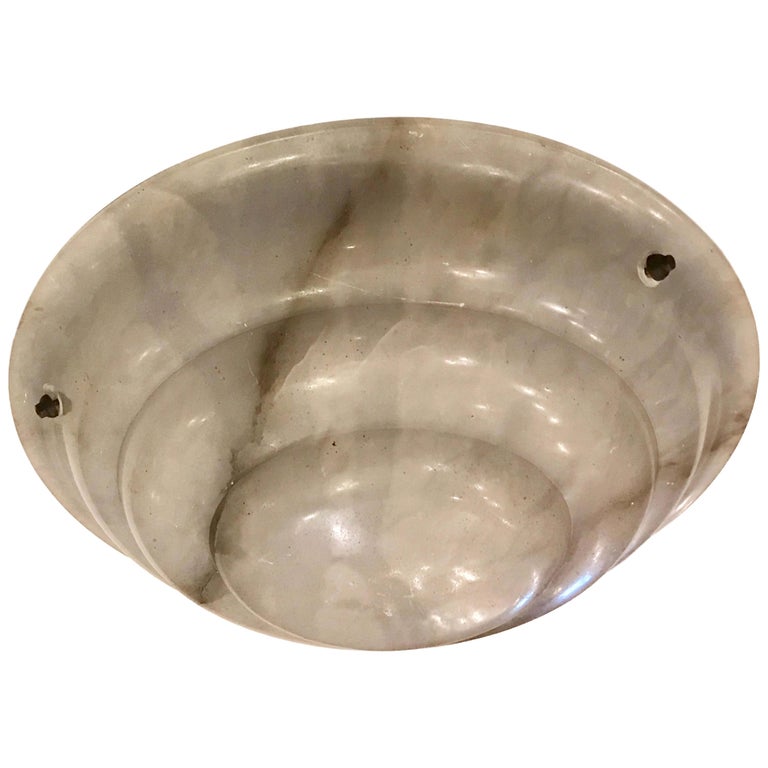 Art Deco Alabaster Light Fixture at 1stDibs