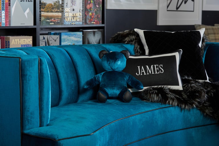 Art Deco Alessandra Curved Sofa Handcrafted by JAMES by Jimmy ...
