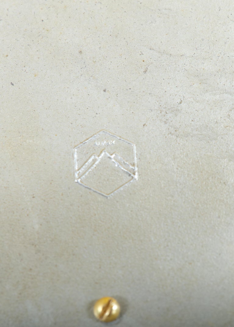 Art Deco Alpax Chrome and Cork Stool or Side Table For Sale at 1stDibs