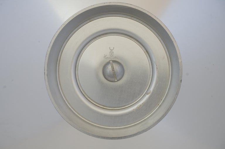 Art Deco Aluminum Compote Lurelle Guild for Kensington For Sale at 1stDibs