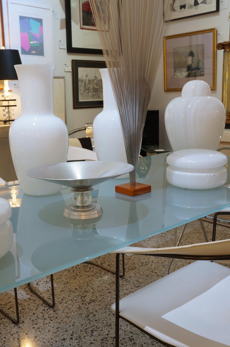 Art Deco Aluminum Compote Lurelle Guild for Kensington For Sale at 1stDibs