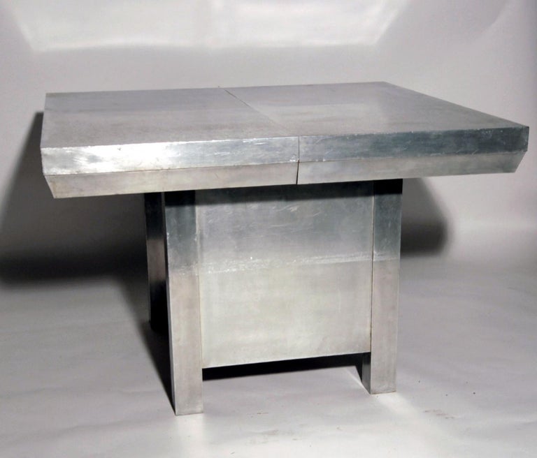 Art Deco Aluminum Extension Table For Sale at 1stDibs
