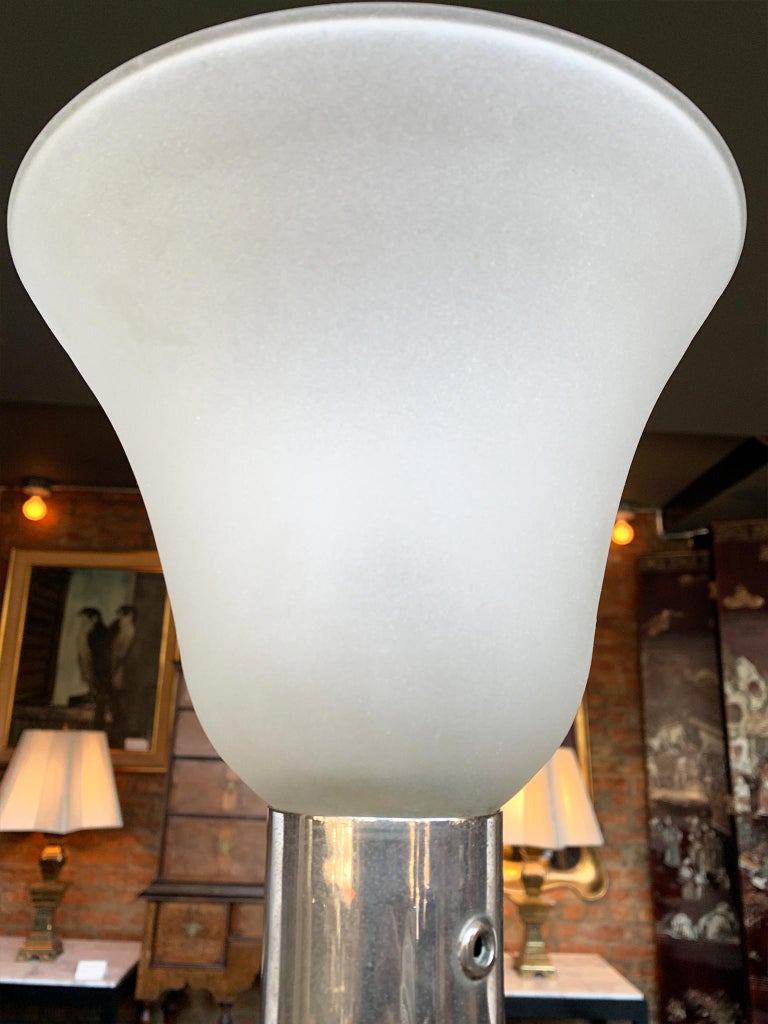 Art Deco Aluminum Table Lamp by Jean Perzel For Sale at 1stDibs