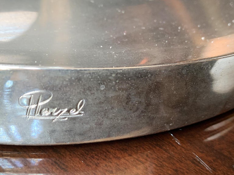 Art Deco Aluminum Table Lamp by Jean Perzel For Sale at 1stDibs