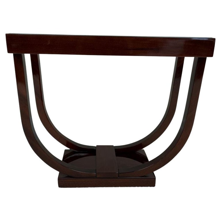 Art Deco American Streamline Glass Top Side Table, circa 1930 For Sale ...