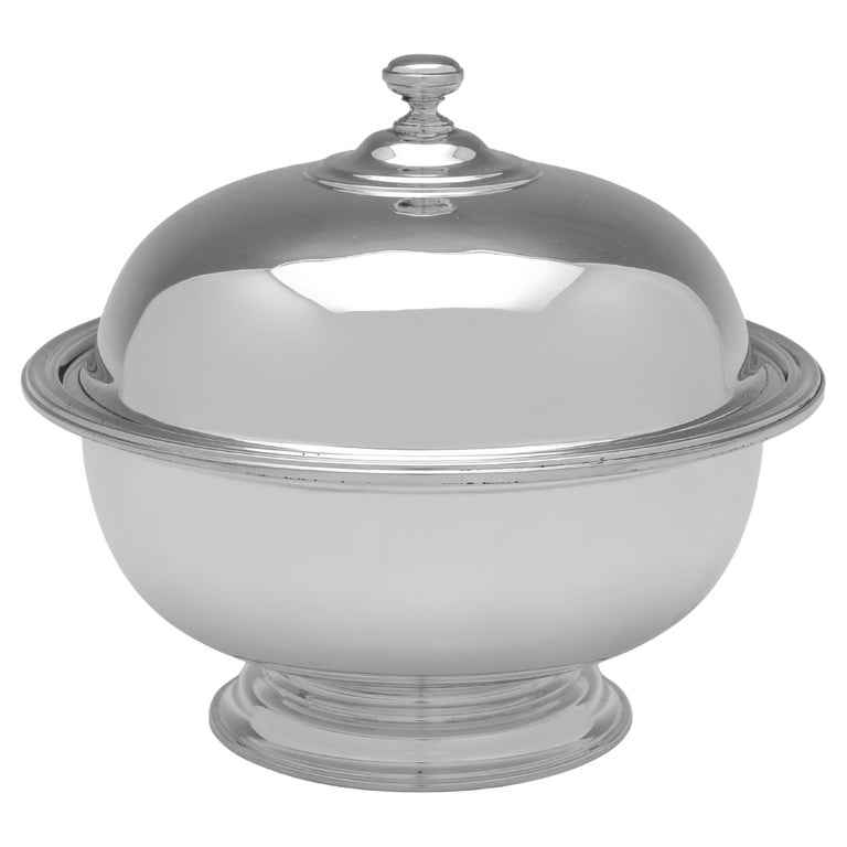 Art Deco Antique Sterling Silver Muffin Dish - London 1923 Comyns For ...