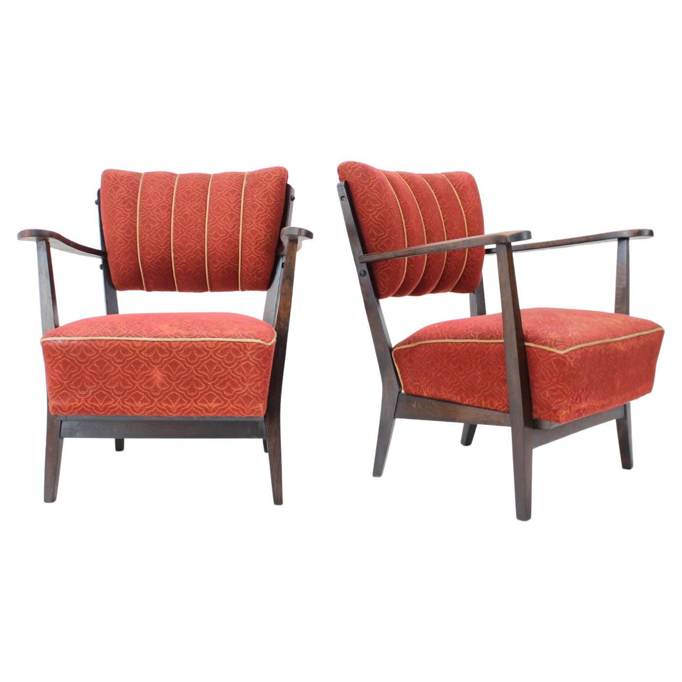 Jindrich Halabala Art Deco Armchair H-269, 1930s at 1stDibs