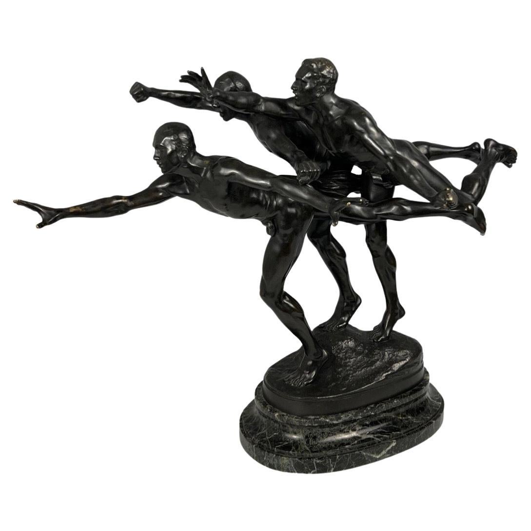 Art Deco Bronze Sculpture of a Couple by Jean Lambert-Rucki For Sale at ...