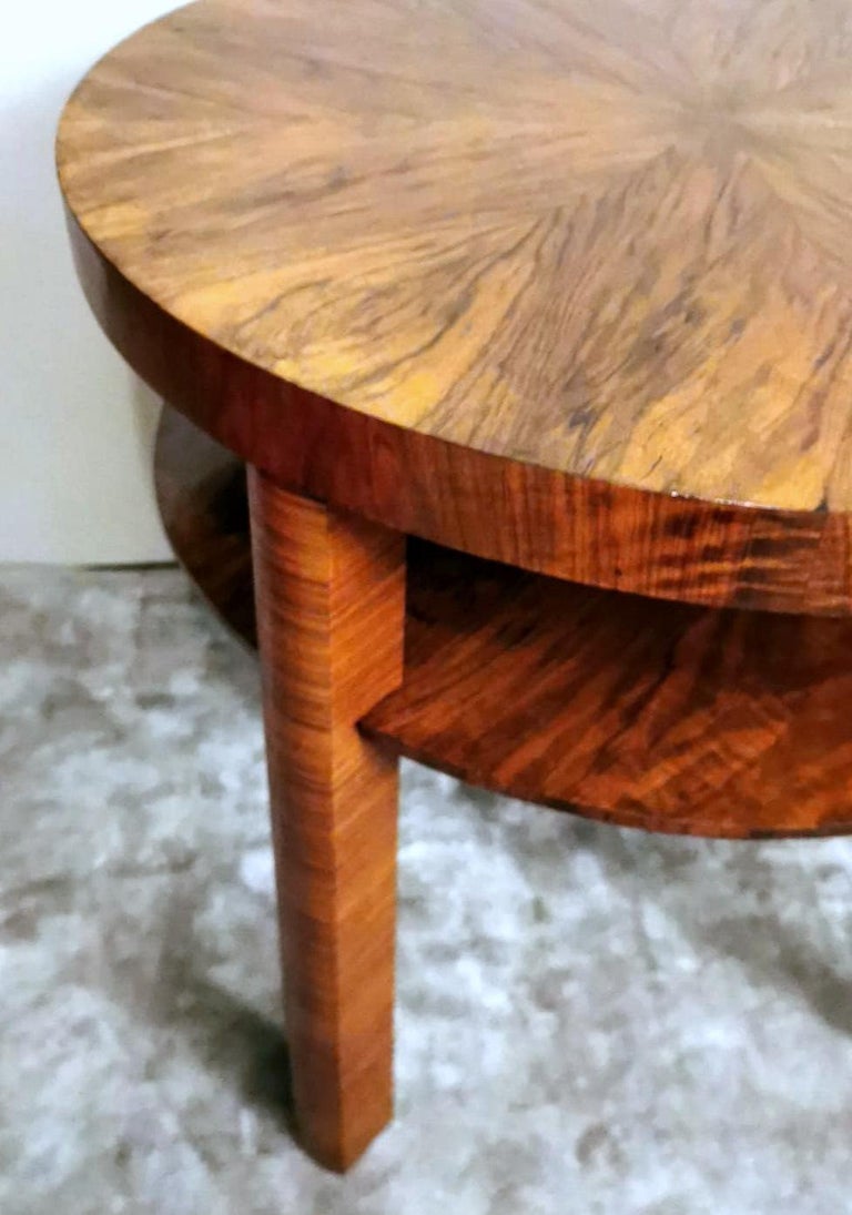 Art Deco Austrian Round Coffee Table For Sale at 1stDibs