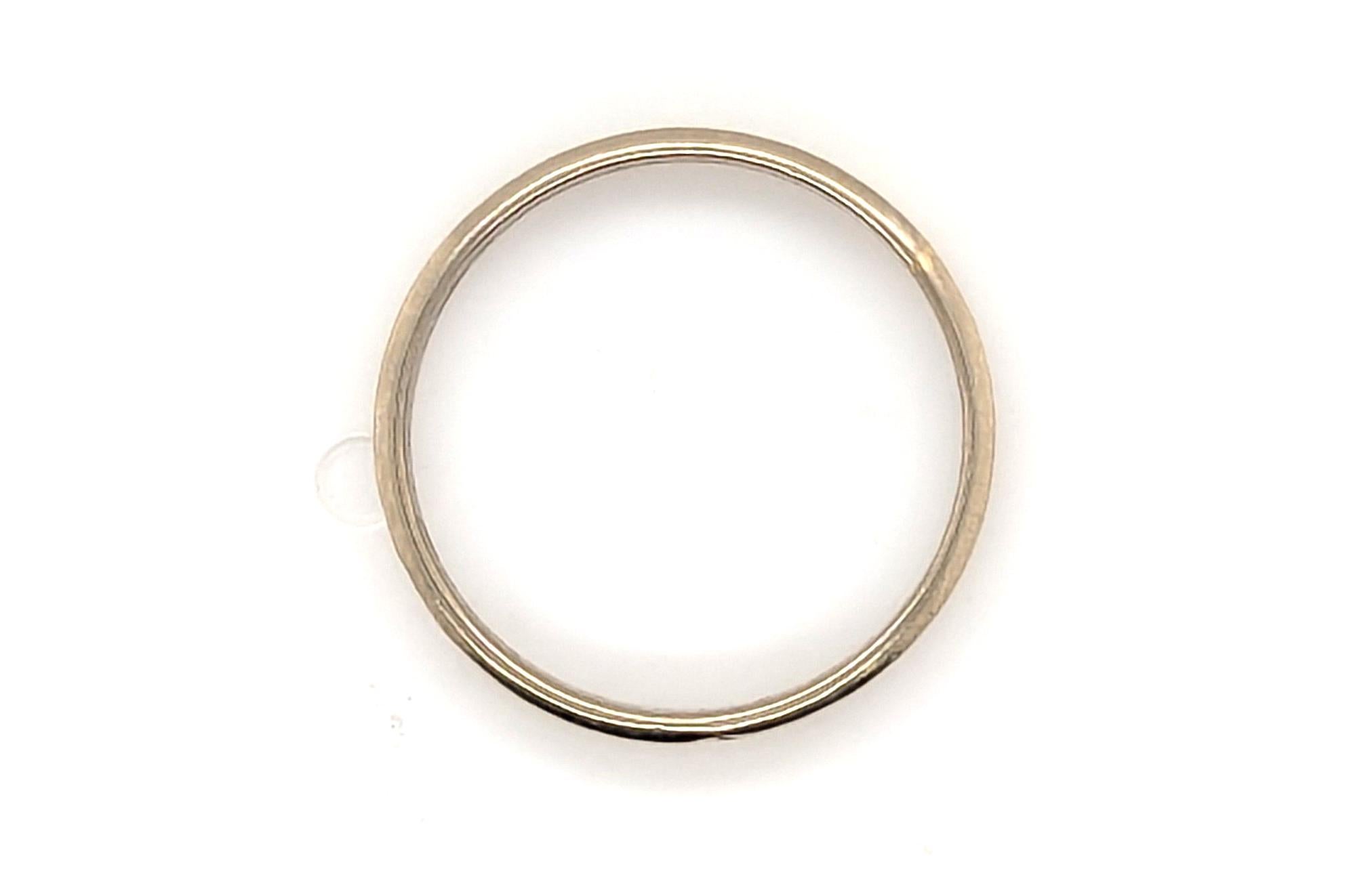 Art Deco Baby Ring Engraved Eternity Flowers White Gold Antique ...