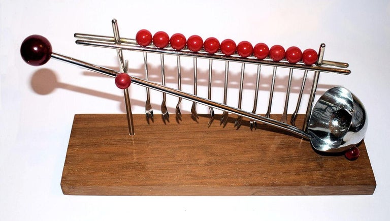 Art Deco Bakelite Cocktail Stick and Ladle Barware Set, French, c1930s ...