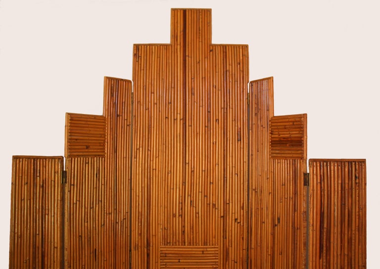 Bamboo "Skyline" Screen Room Divider at 1stDibs