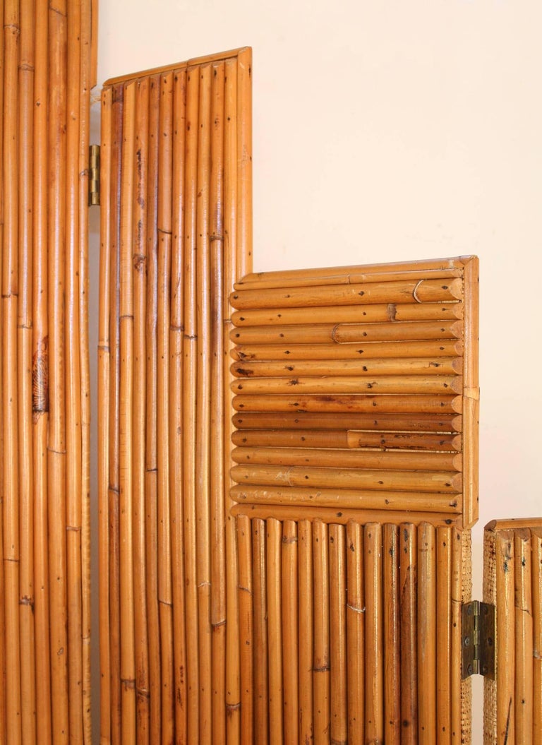 Bamboo "Skyline" Screen Room Divider at 1stDibs