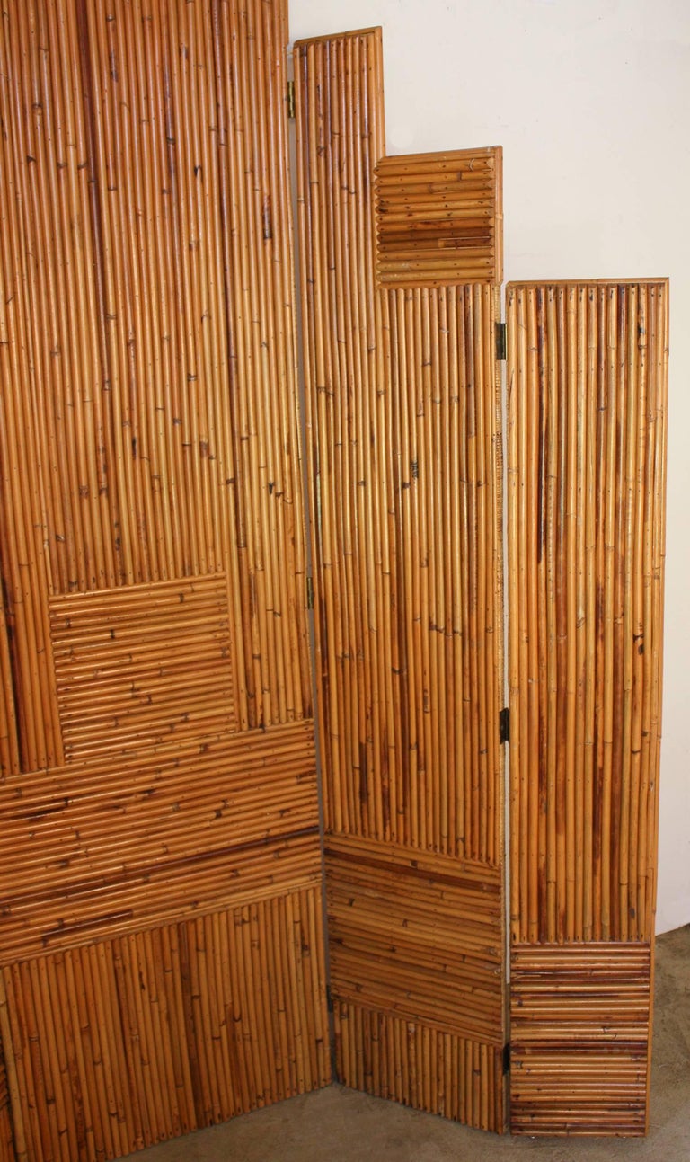 Bamboo "Skyline" Screen Room Divider at 1stDibs