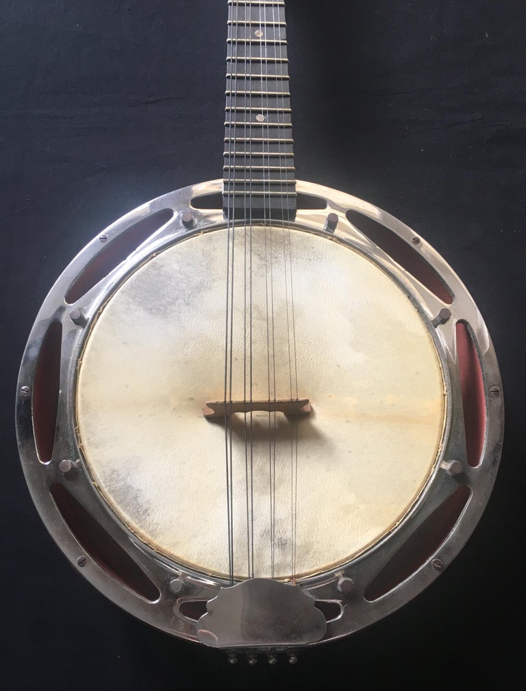 Art Deco Banjo Signed E. Mangini, Torino Italy in Honor of the Circus ...