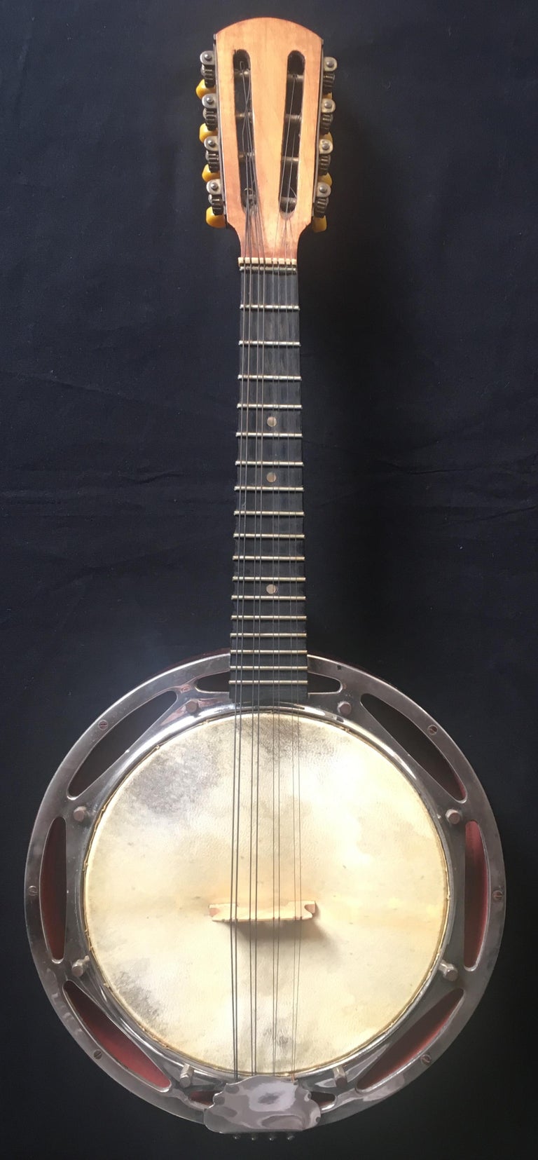 Art Deco Banjo Signed E. Mangini, Torino Italy in Honor of the Circus ...