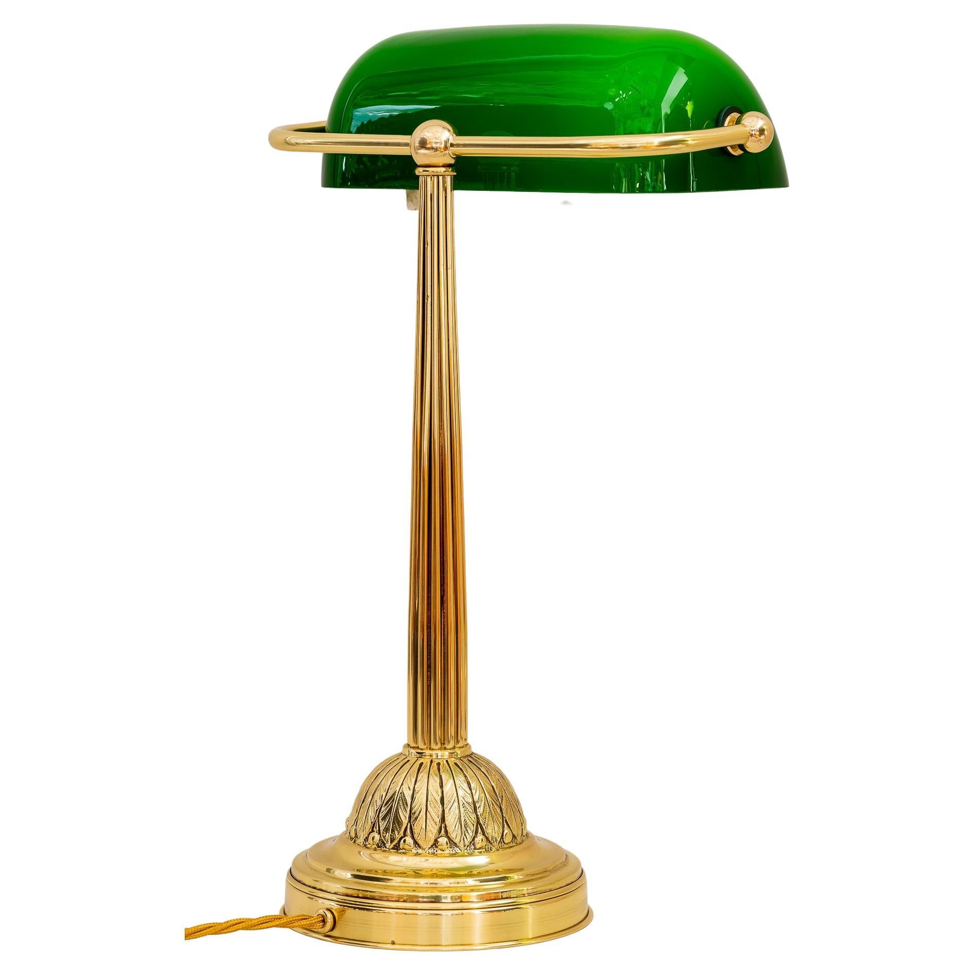 Art Deco Banker Lamp Vienna Around 1920s at 1stDibs