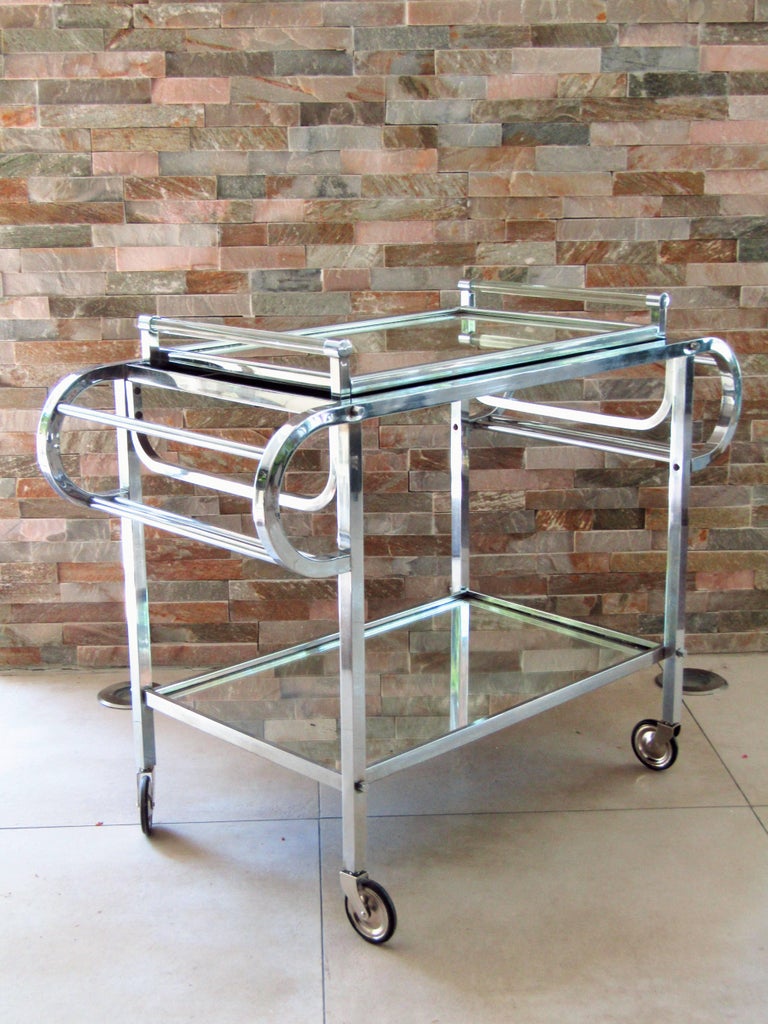 Art Deco Bar Cart, France, 1935 at 1stDibs