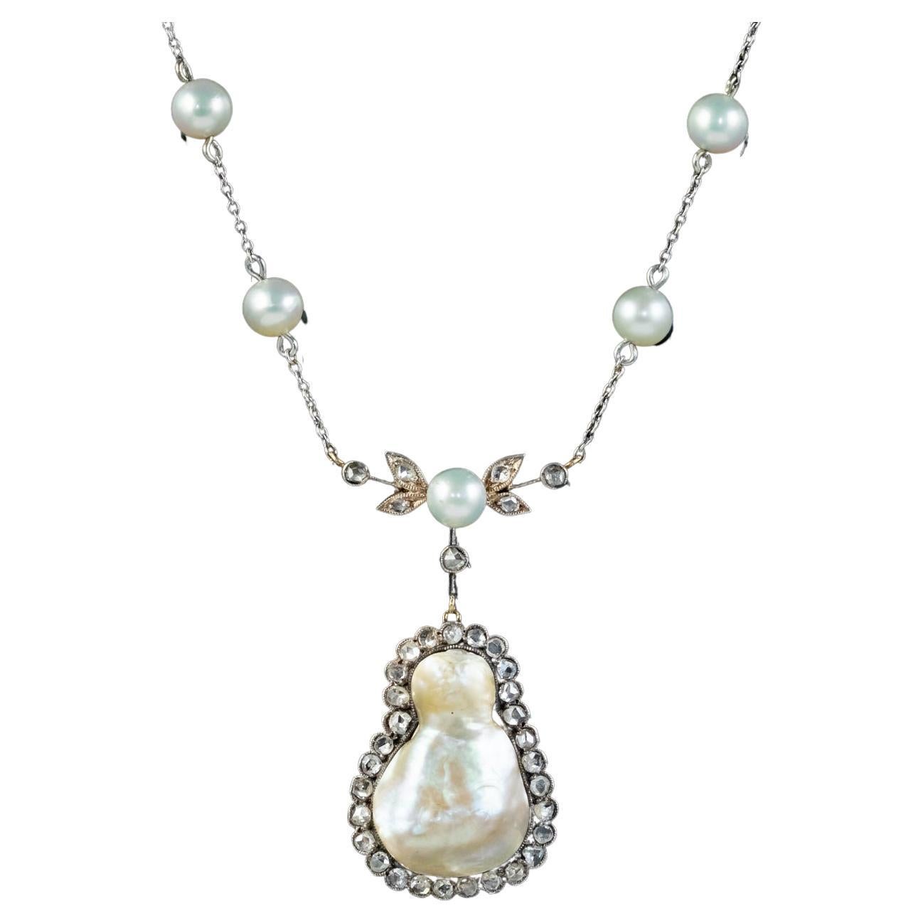 Antique Victorian Amethyst Pearl Garland Necklace 18ct Gold, circa 1860 ...