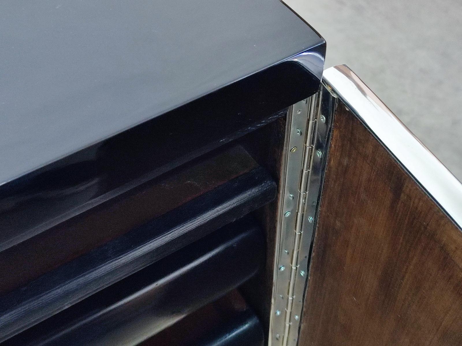 Art Deco Bauhaus Desk in Piano Lacquer High Gloss Finish, Germany ...