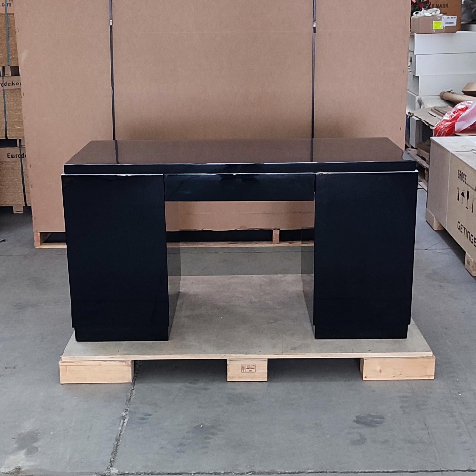 Art Deco Bauhaus Desk in Piano Lacquer High Gloss Finish, Germany ...