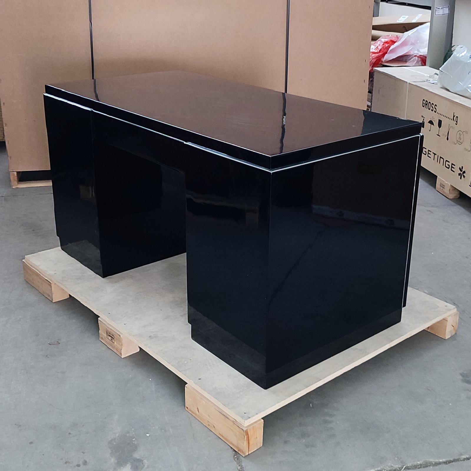 Art Deco Bauhaus Desk in Piano Lacquer High Gloss Finish, Germany ...