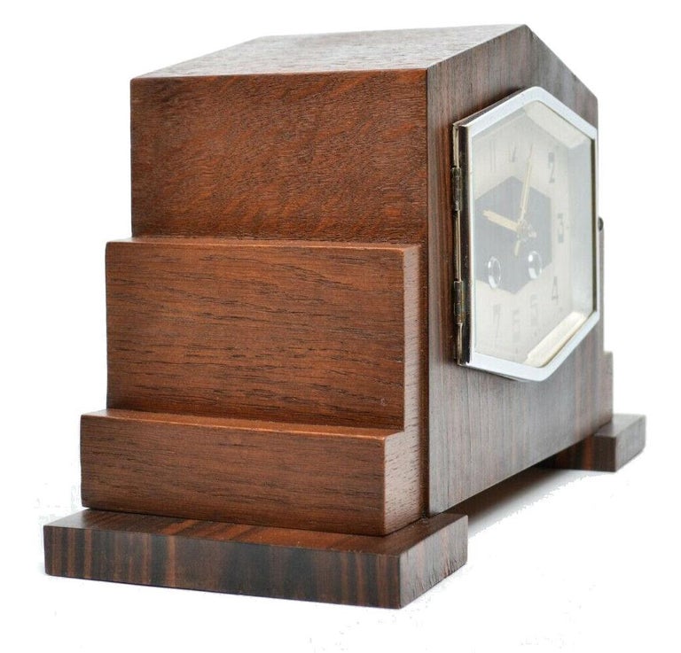 Art Deco Bauhaus German Mantel Clock, c1930 For Sale at 1stDibs