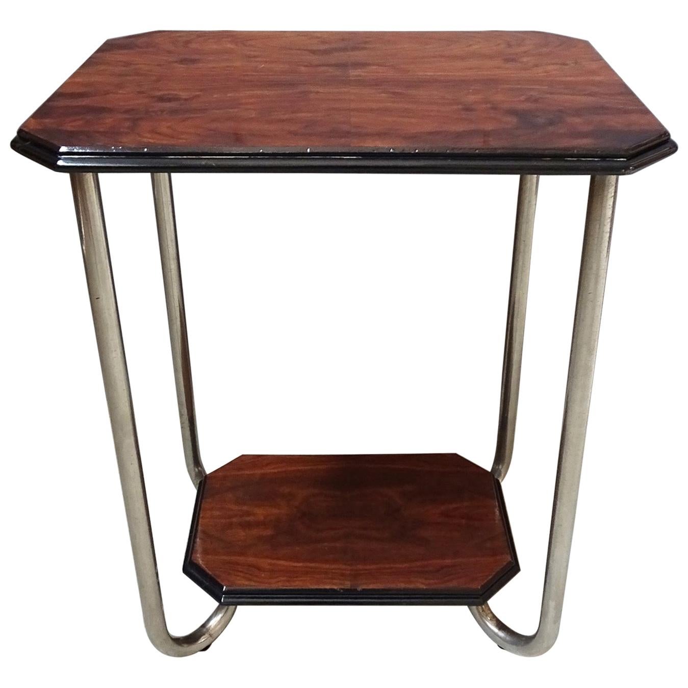 Art Deco Bauhaus Tubular Side Coffee Table Console, Germany, 1930 For ...