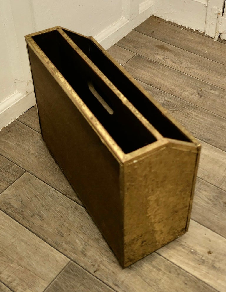 Art Deco Beaten Brass Magazine Rack This Is a Pretty Little Piece, in ...