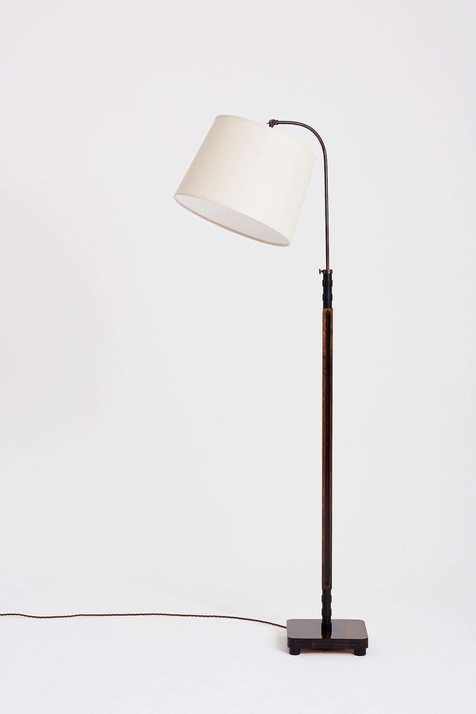 Art Deco Birch Reading Floor Lamp at 1stDibs
