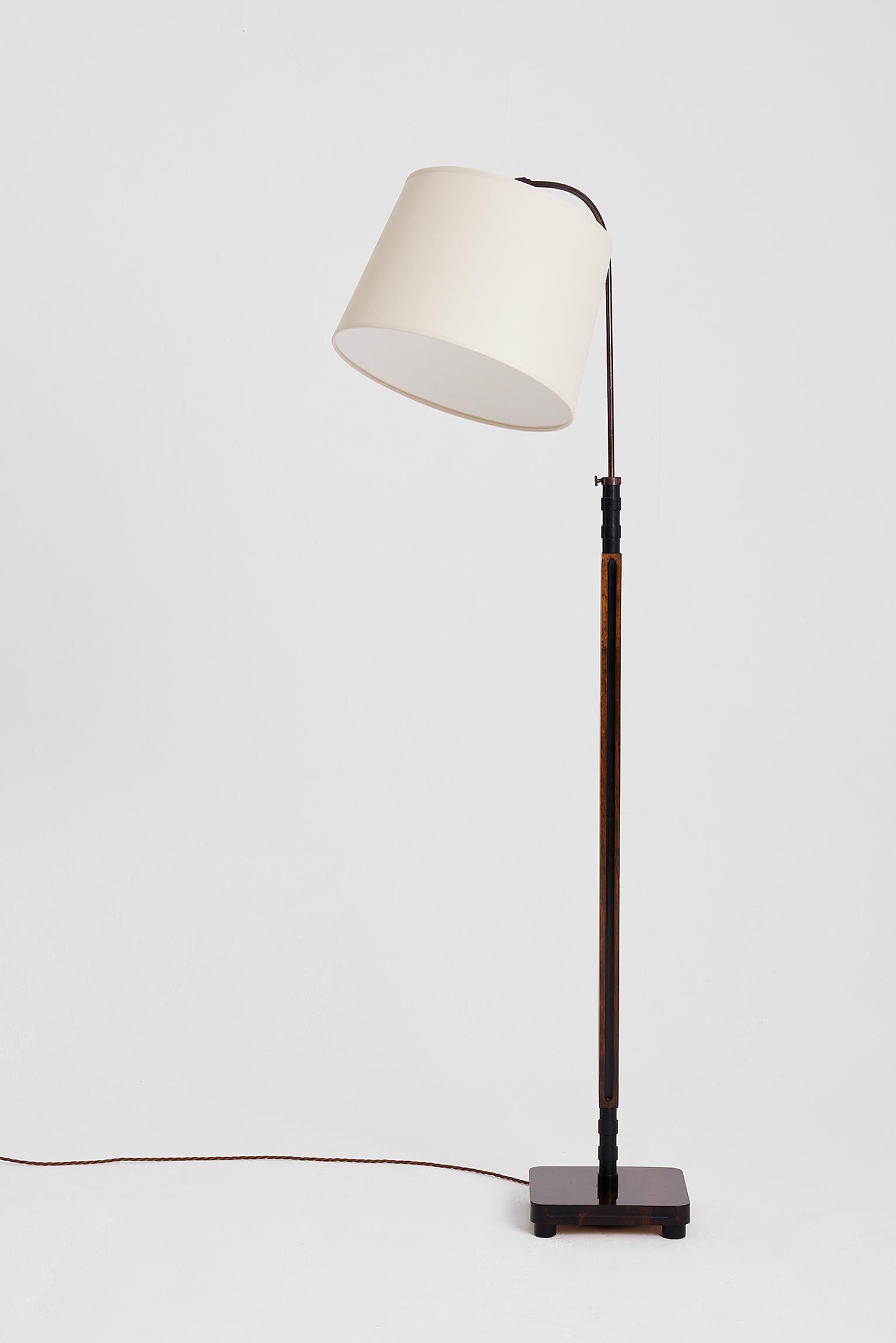Art Deco Birch Reading Floor Lamp at 1stDibs