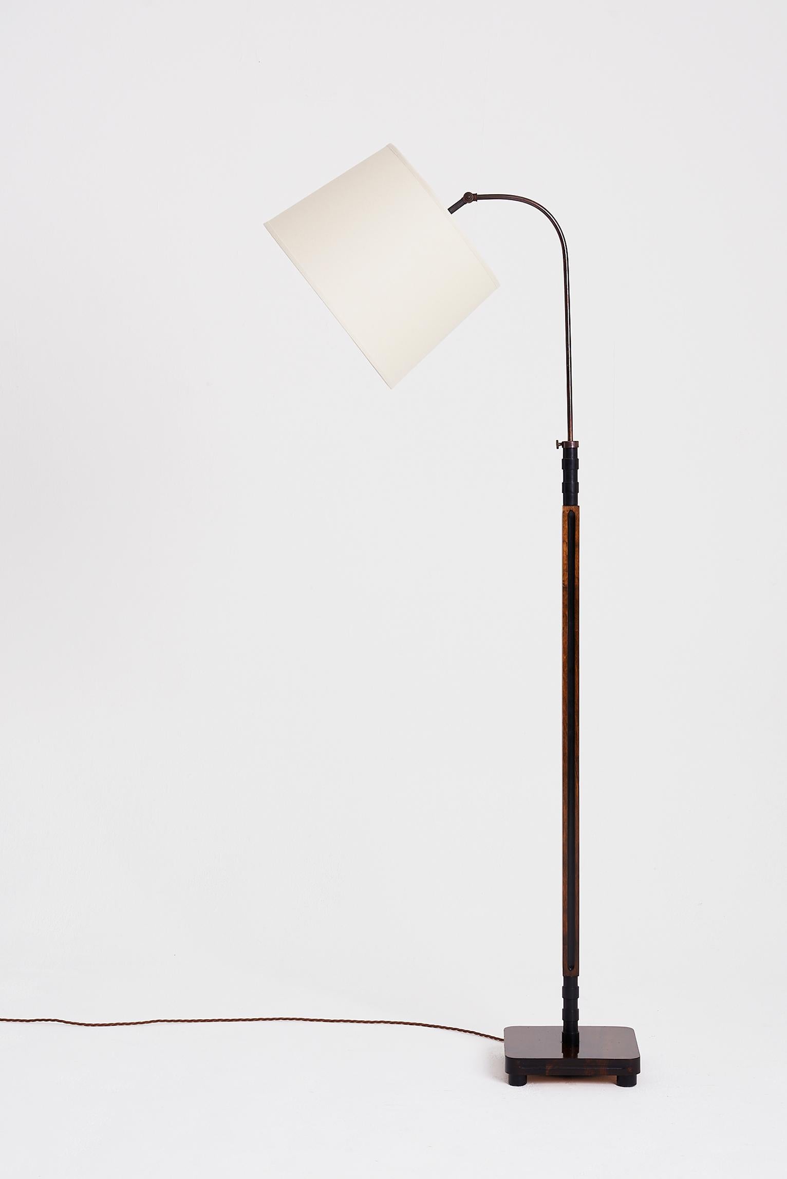 Art Deco Birch Reading Floor Lamp at 1stDibs