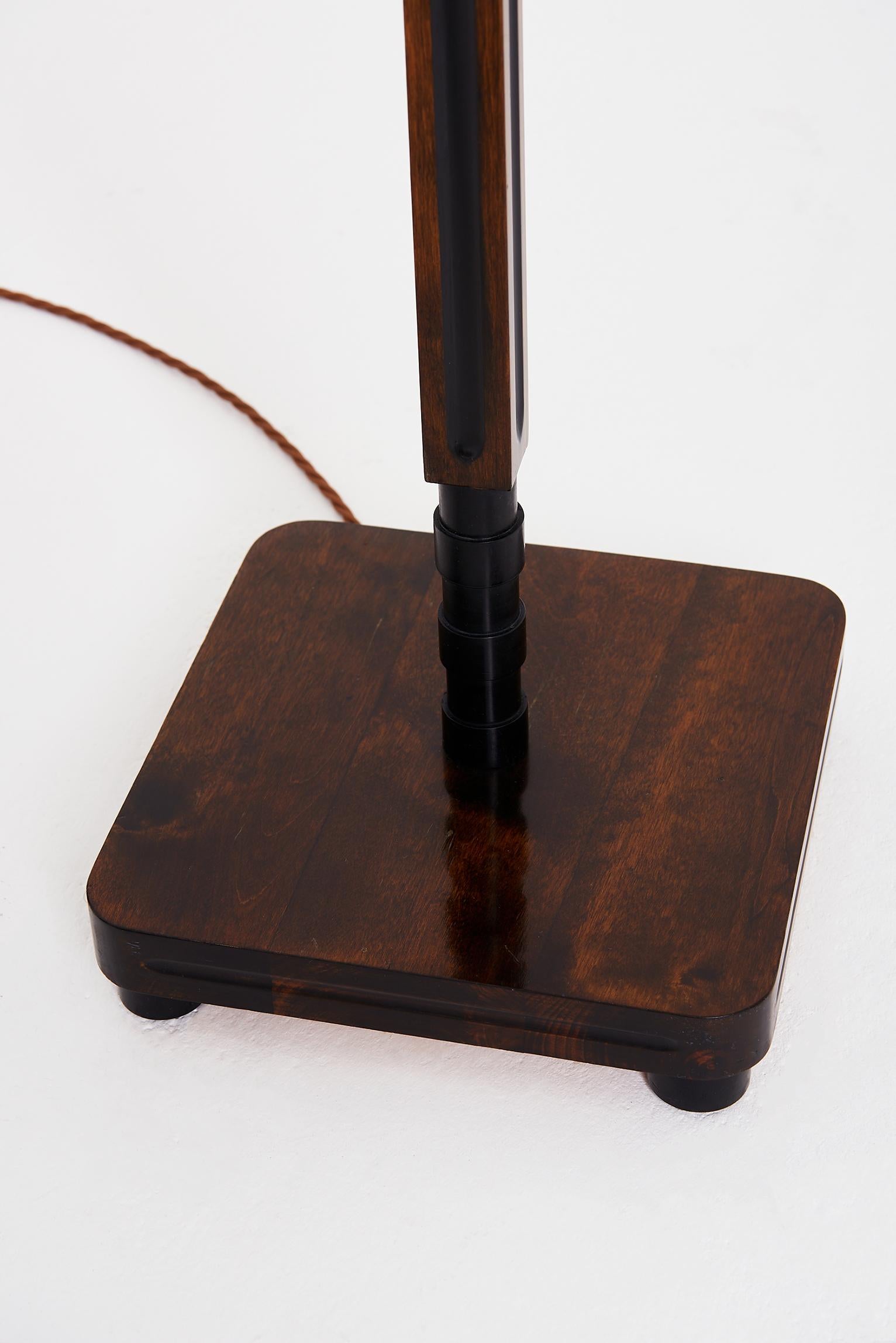 Art Deco Birch Reading Floor Lamp at 1stDibs