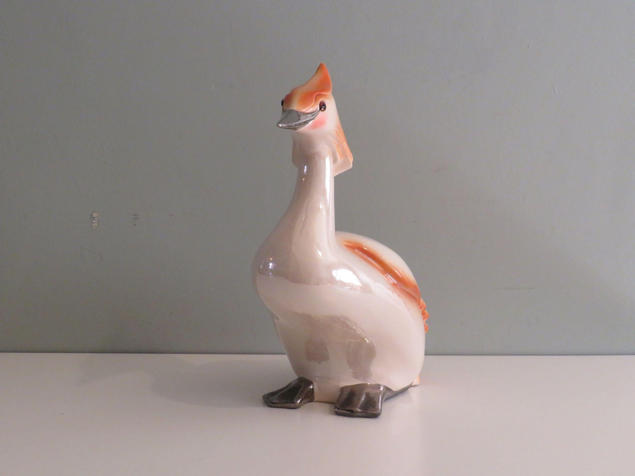 Art Deco bird figure in ceramic, 1920-1930 For Sale at 1stDibs