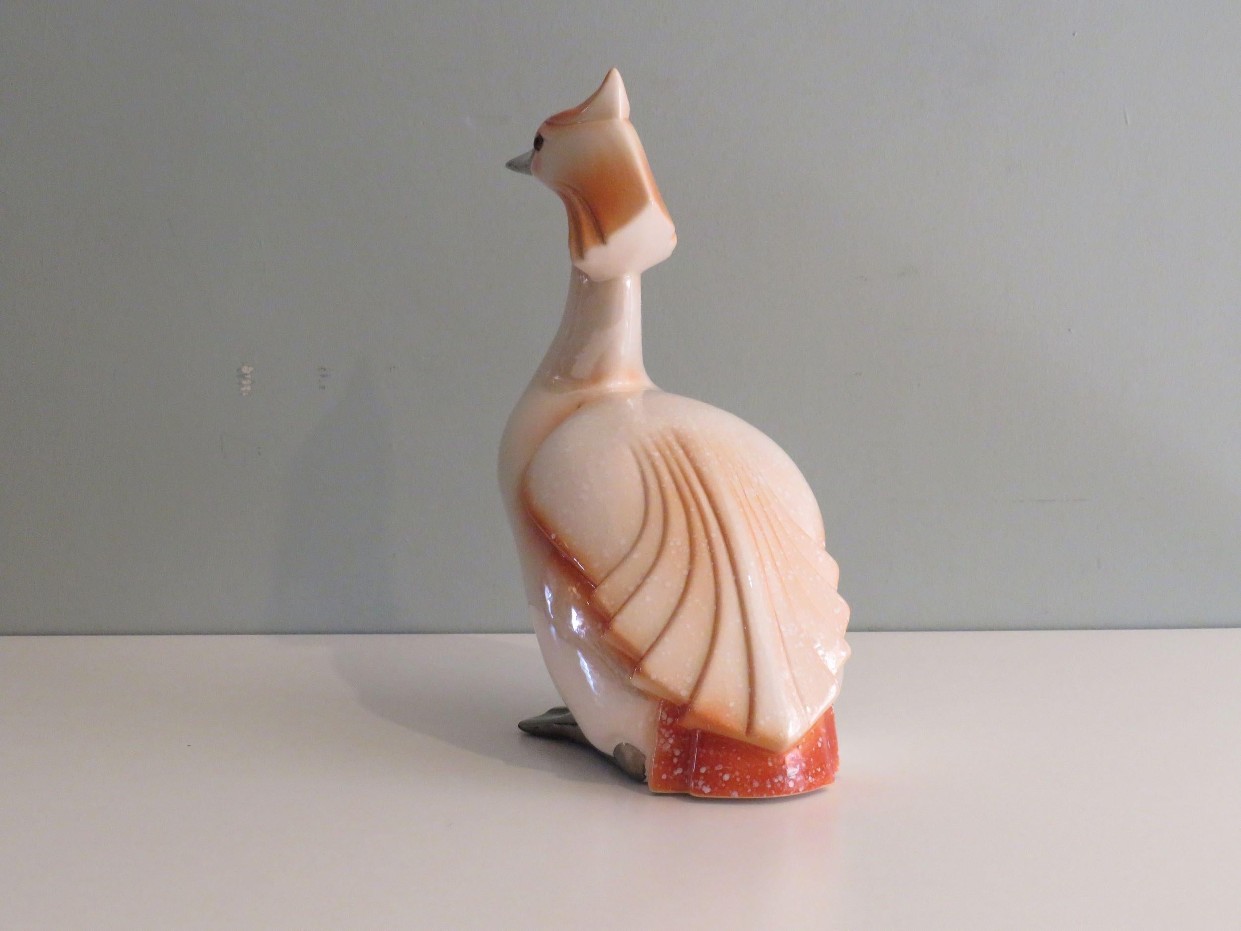 Art Deco bird figure in ceramic, 1920-1930 For Sale at 1stDibs