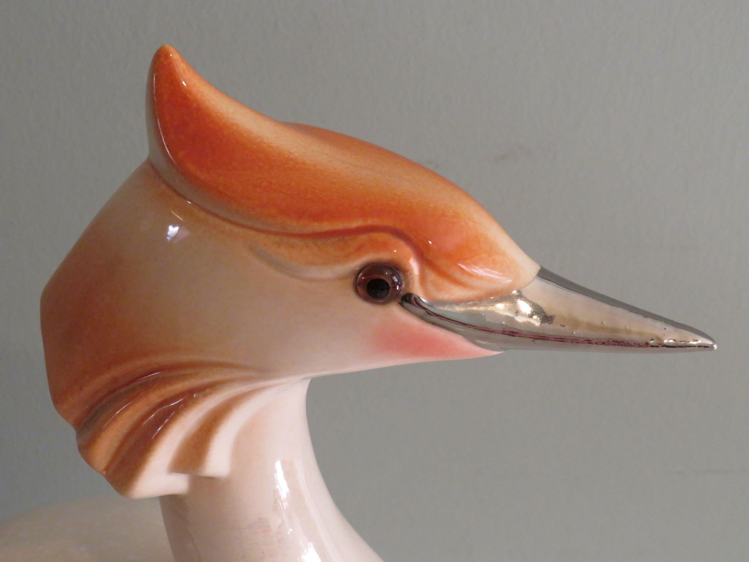 Art Deco bird figure in ceramic, 1920-1930 For Sale at 1stDibs