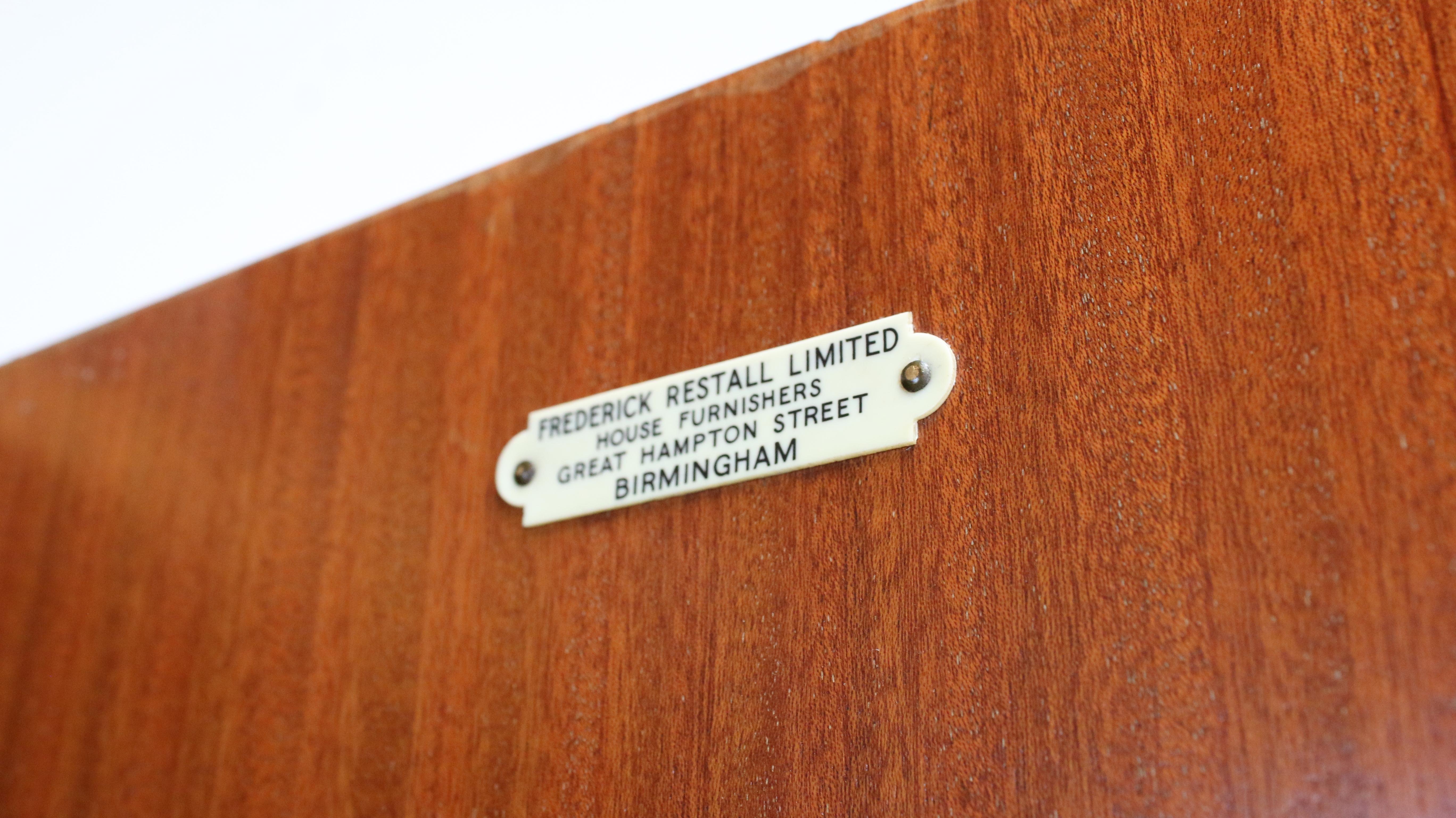 Art Deco Birdseye Maple and Walnut Frederick Restall Bedroom Wardrobe ...