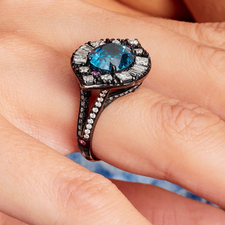 Art Deco Black Eye Ring For Sale at 1stDibs