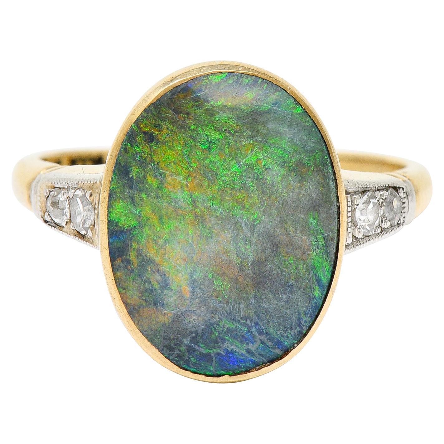 Art Deco Opal Ring at 1stDibs