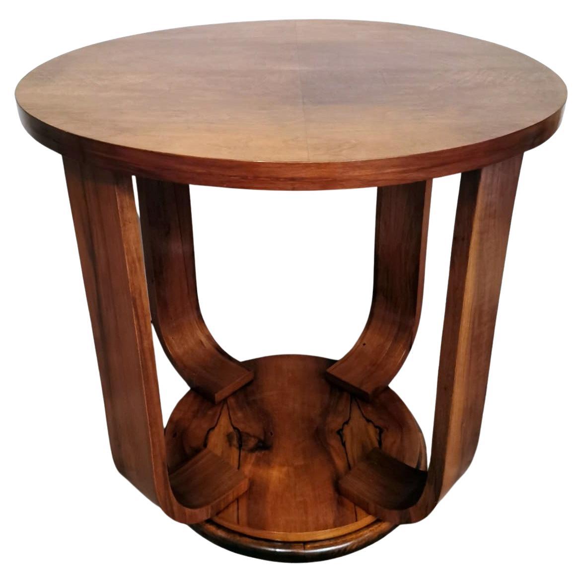 Art Deco Austrian Coffee-Tea Table Made with Different Types of Walnut ...