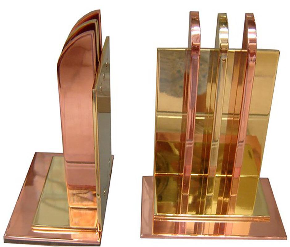 Art Deco Bookends by Walter Von Nessen for Chase Brass, Pair at 1stDibs ...