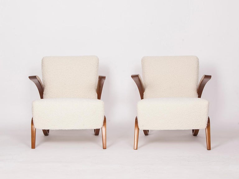 Art Deco Boucle Chair H-275 by Jindrich Halabala for Spojene UP Zavody ...