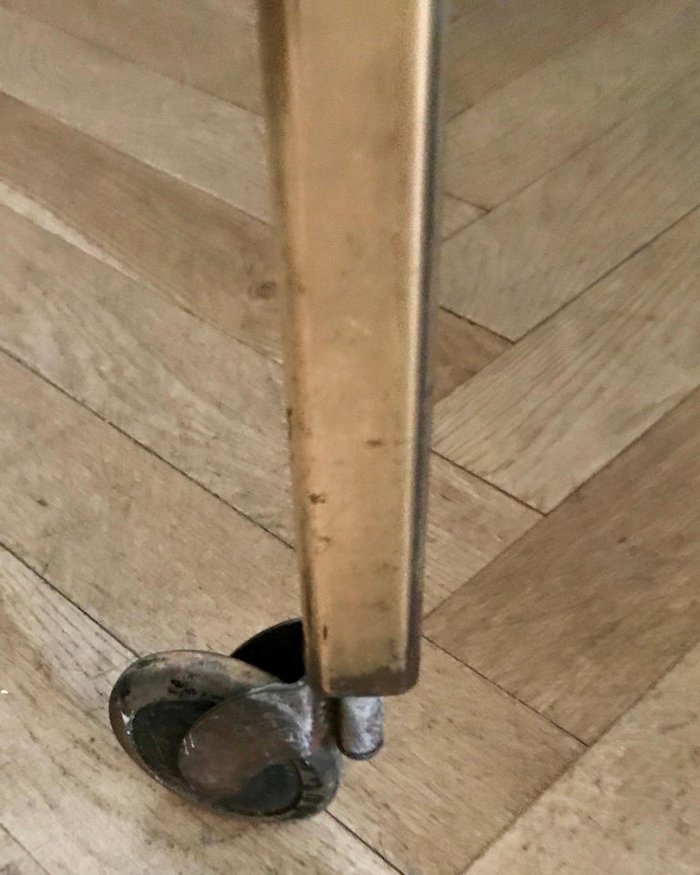 Art Deco Brass And Wood Bar Cart Trolley By Ernst Rockhausen, Germany ...